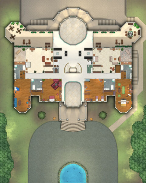 Big Mansion - 52 x 65 - Cthulhu Architect