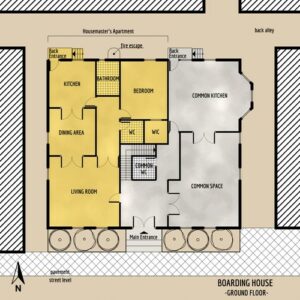 Mrs. Arbuckle's Boarding House - 25 x 25 - Cthulhu Architect