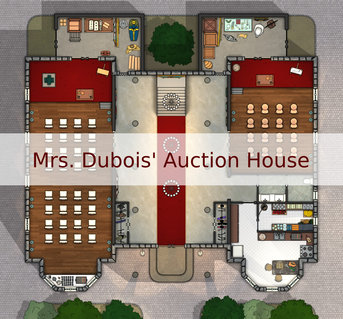Mrs Dubois Auction House - 24 x 24 - Cthulhu Architect