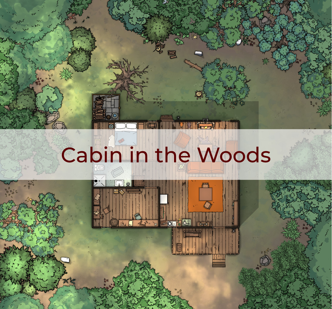 Cabin in the Woods - 25 x 25 - Cthulhu Architect