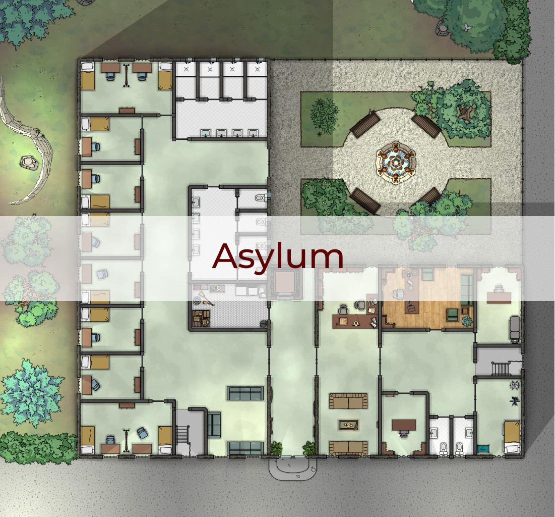 Asylum - 35 x 35 - Cthulhu Architect