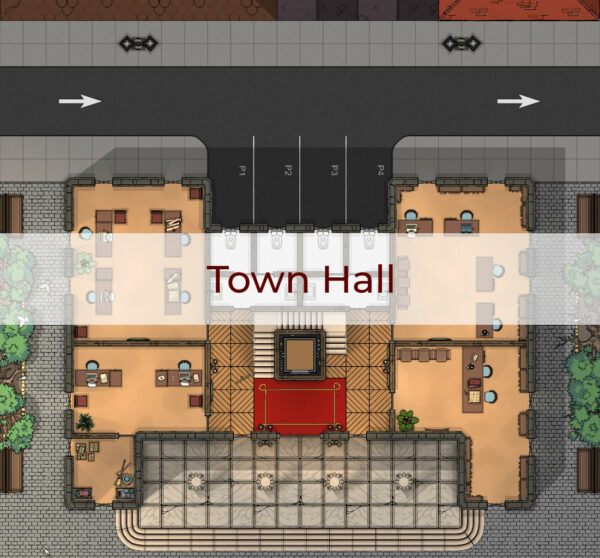 Town Hall - 26 x 30 - Cthulhu Architect