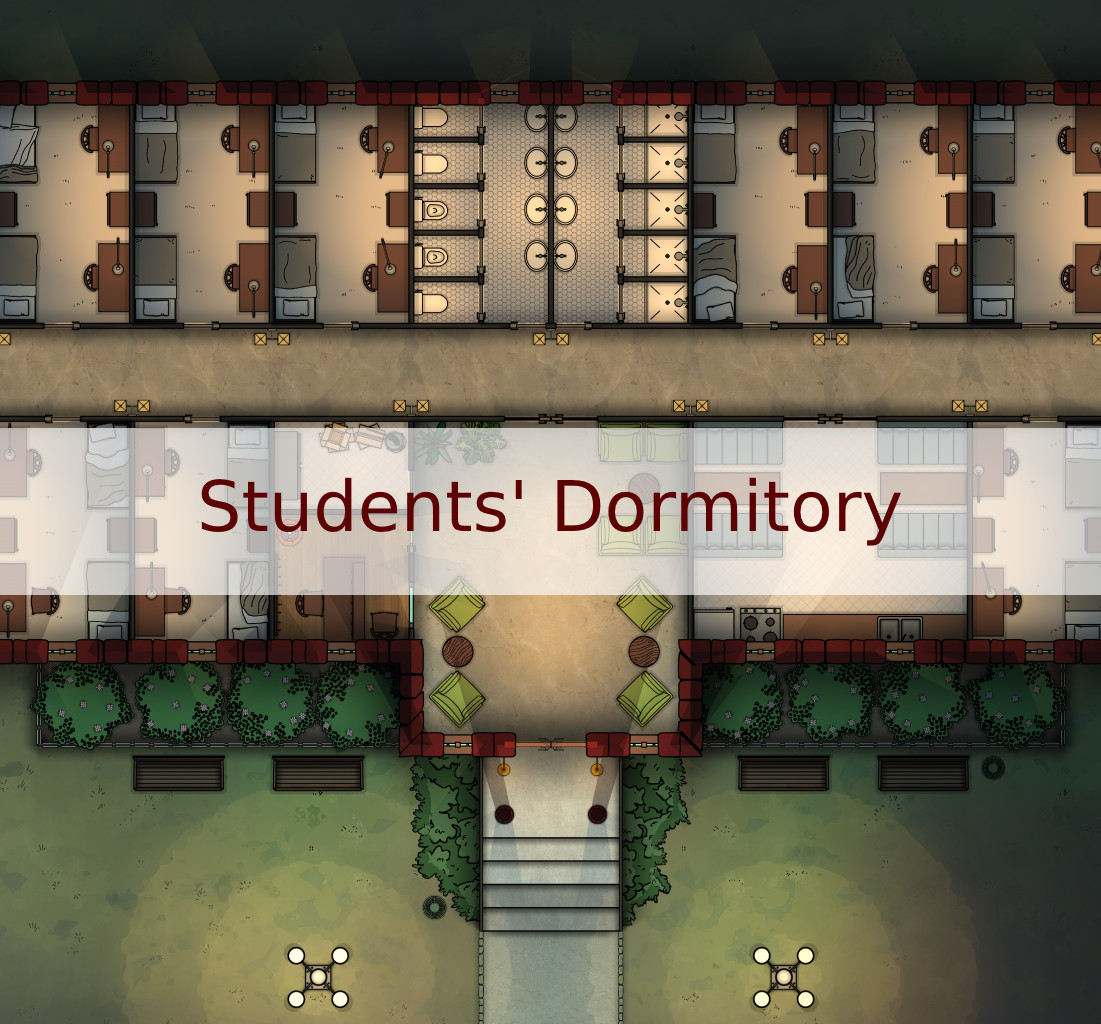 Students' Dormitory - 44 x 22 - Cthulhu Architect