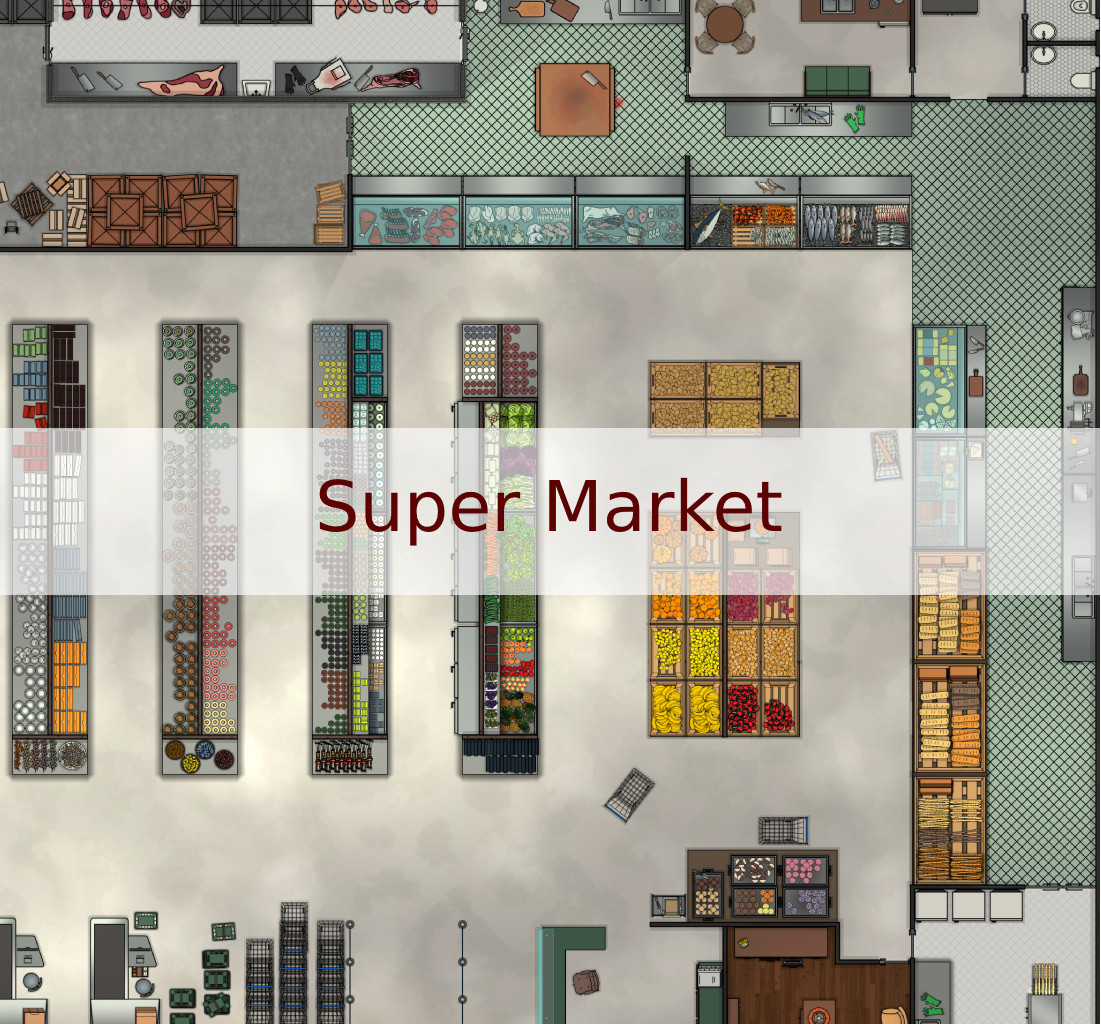 Super Market - 40 x 40 - Cthulhu Architect