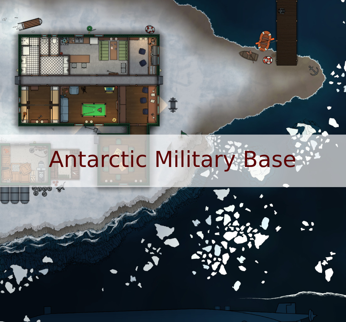 Antarctic Military Base - 35 x 35 - Cthulhu Architect