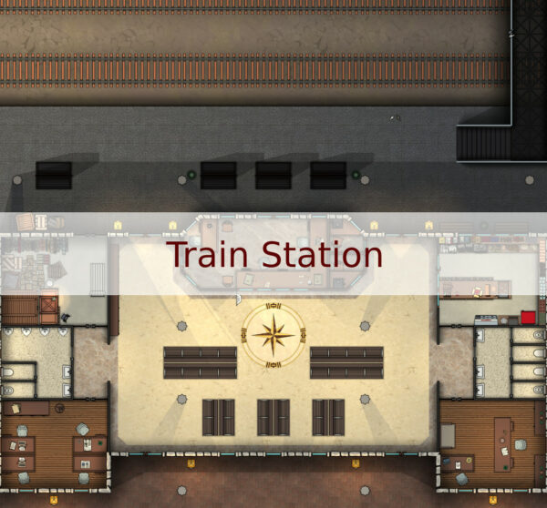 Train Station - 30 x 40 - Cthulhu Architect