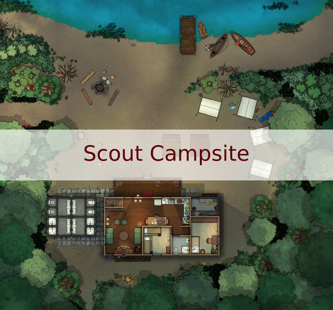Scout Campsite - 35 x 35 - Cthulhu Architect