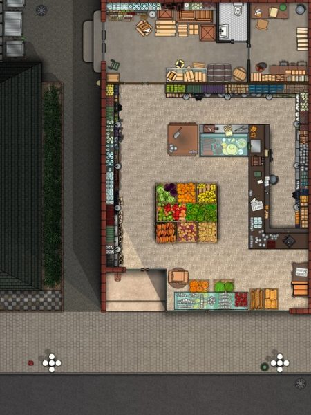 Grocery Store - 15 x 20 - Cthulhu Architect