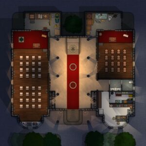 Mrs Dubois Auction House - 24 x 24 - Cthulhu Architect