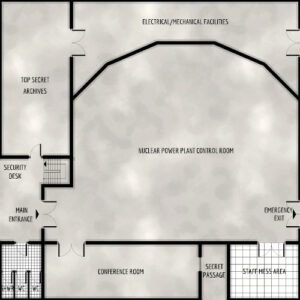 Nuclear Power Plant Control Room - 21 x 21 - Cthulhu Architect