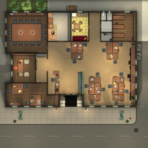 Small Town Newspaper Office - 25 x 25 - Cthulhu Architect